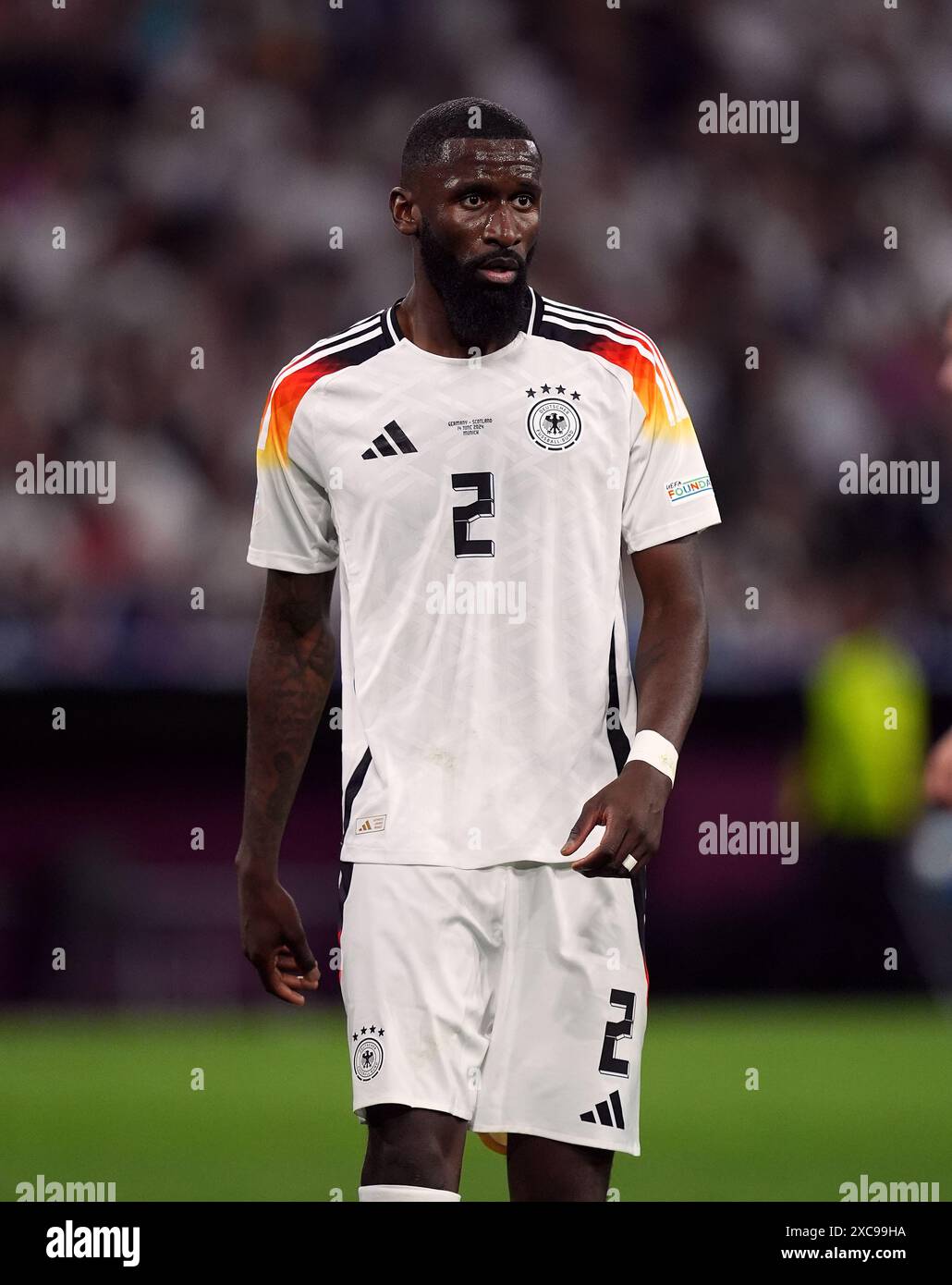 Germany's Antonio Rudiger during the UEFA Euro 2024 Group A match at ...