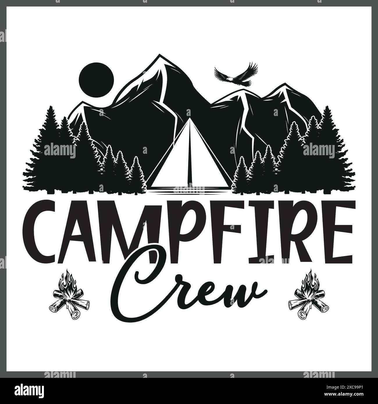 Campfire typography hi-res stock photography and images - Alamy