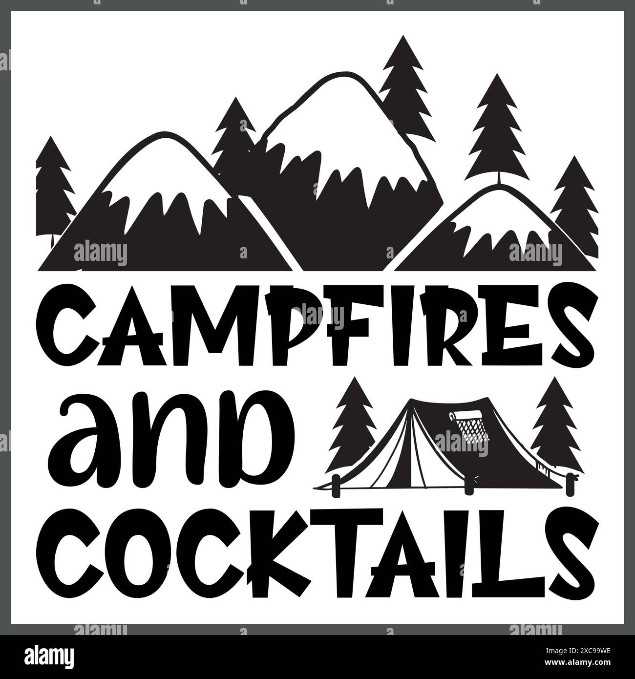 Camping Typography T-Shirt Design Outdoor Adventure Inspirational ...