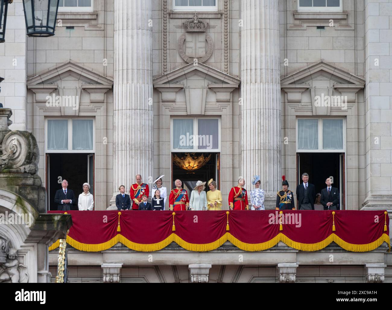 15th June 2024. London, UK. Members of the British Royal Family make ...