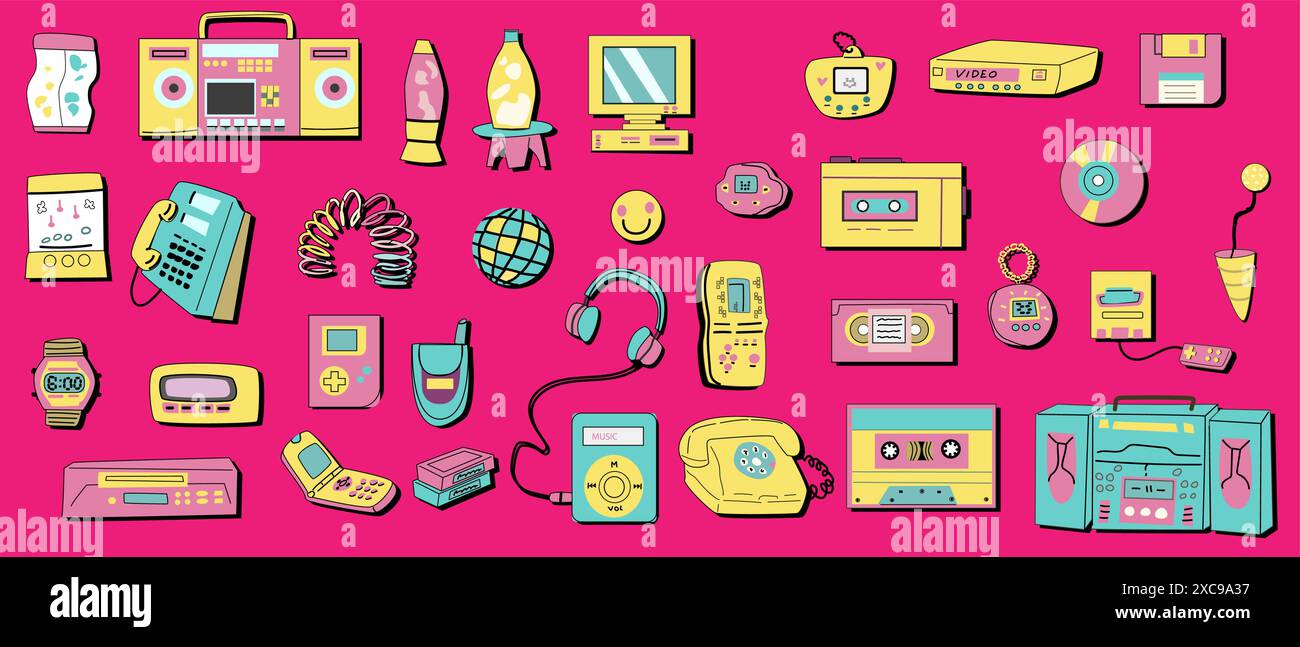 1990 computer Stock Vector Images - Alamy