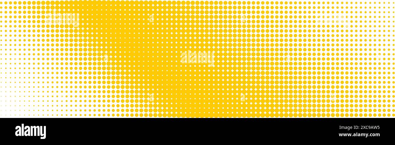 Yellow halftone pattern. copy space. Vector illustration Stock Vector ...