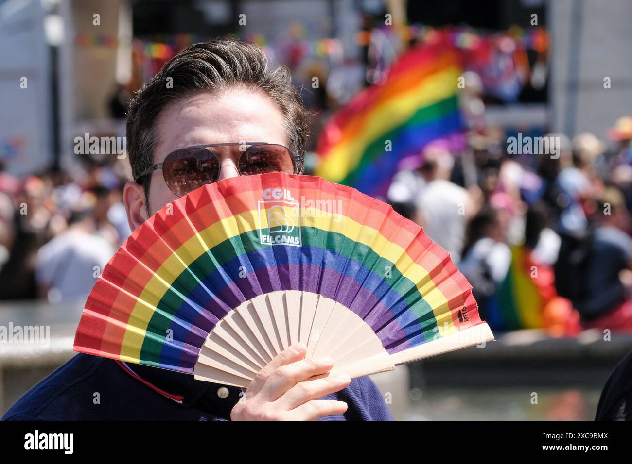 Roma Italia 15th June 2024 Parta Del Gay Pride A Roma Sabato 15 Giugno 2024 Foto Mauro