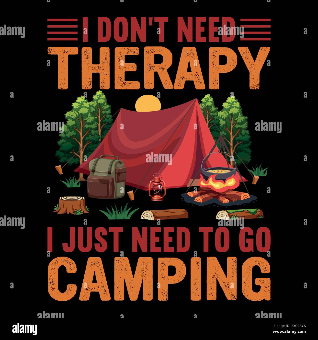 Camping T-Shirt Design Outdoor Adventure Inspirational Concept Stock Vector Image & Art - Alamy