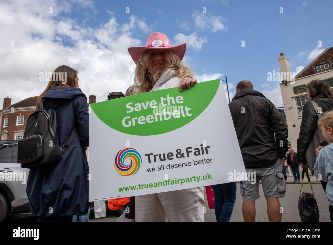Epsom Surrey, 15th June 2024. Former remain campaigner Gina Miller and ...