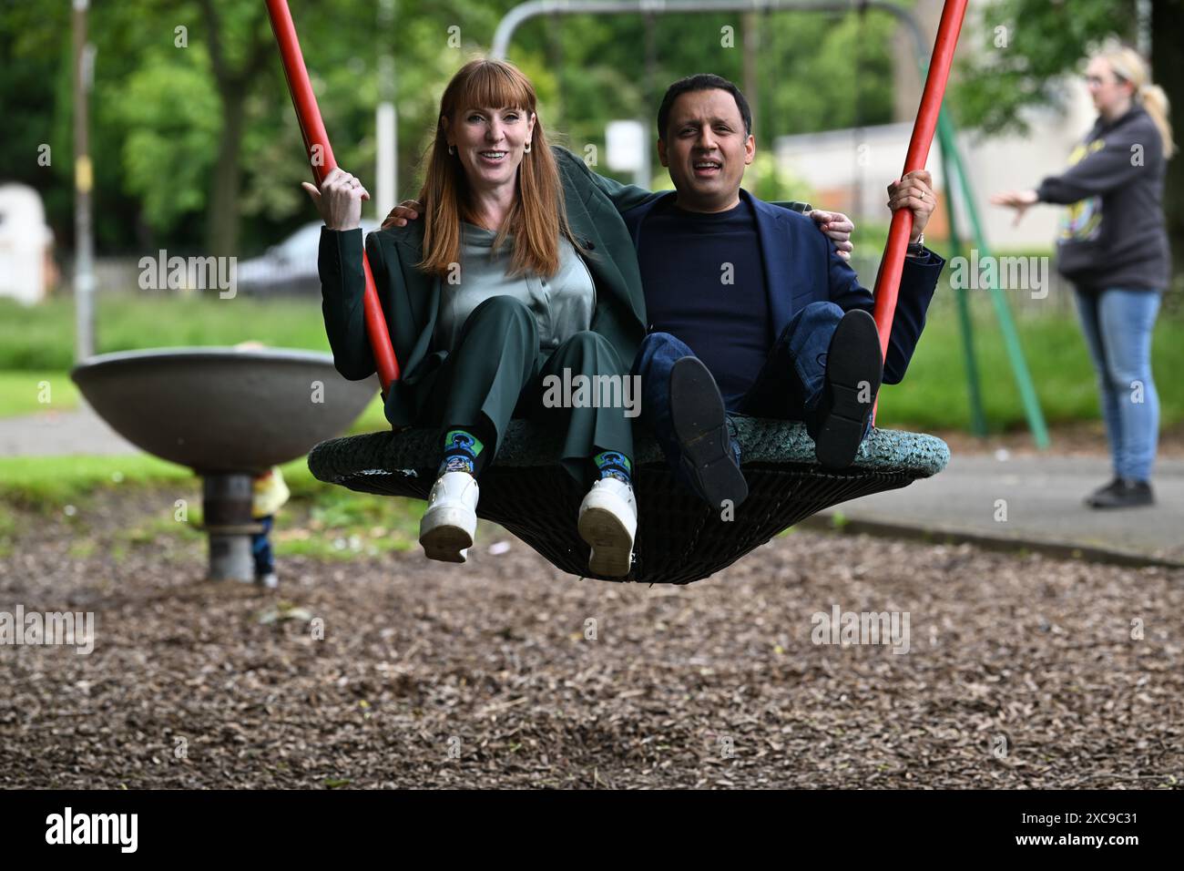 Scottish Labour leader Anas Sarwar at Broxburn Family and Community ...