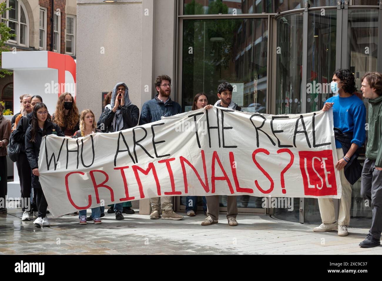 London, UK. 15 June 2024. Pro Palestine protesters gathered outside the ...