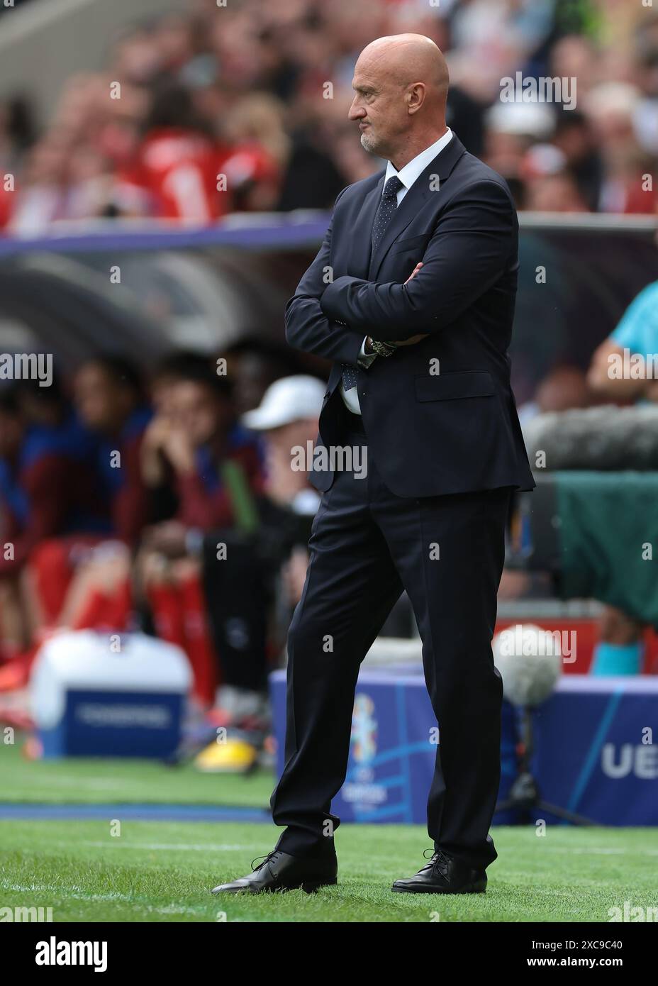 Cologne, Germany. 15th June, 2024. Marco Rossi Head coach of Hungary ...