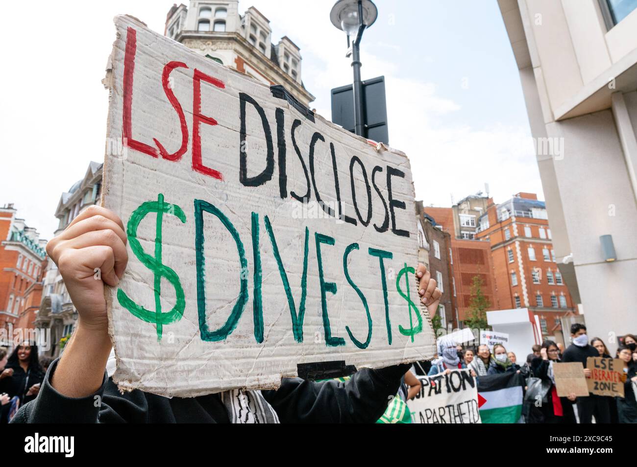 London, UK. 15 June 2024. Pro Palestine protesters gathered outside the ...
