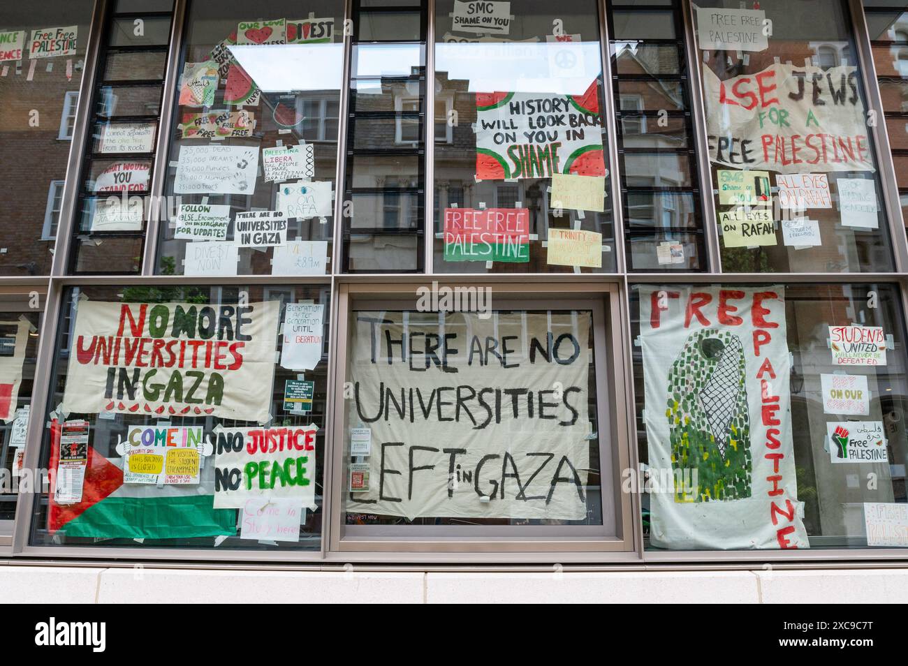 London, UK. 15 June 2024. Pro Palestine protesters gathered outside the ...