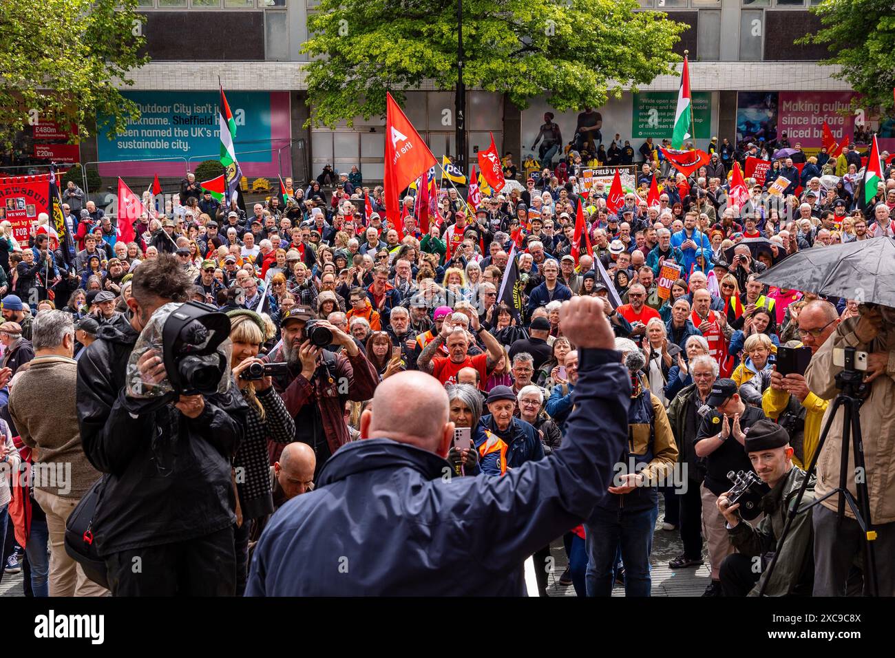 Sheffield, UK, 15 June 2024, Orgreave Truth and Justice Rally. Mick ...
