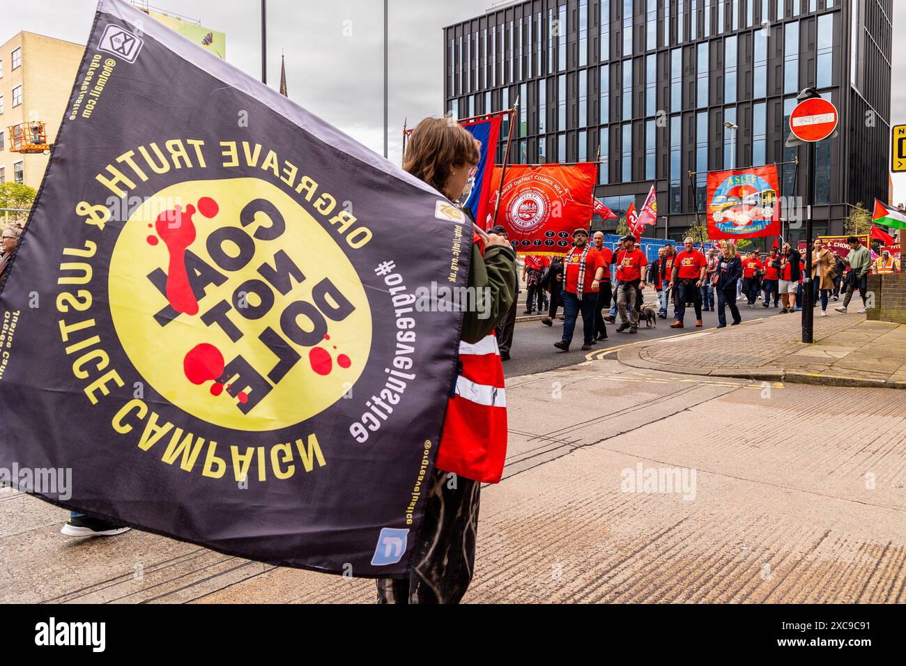 Sheffield, UK, 15 June 2024, Orgreave Truth and Justice Rally. Credit ...