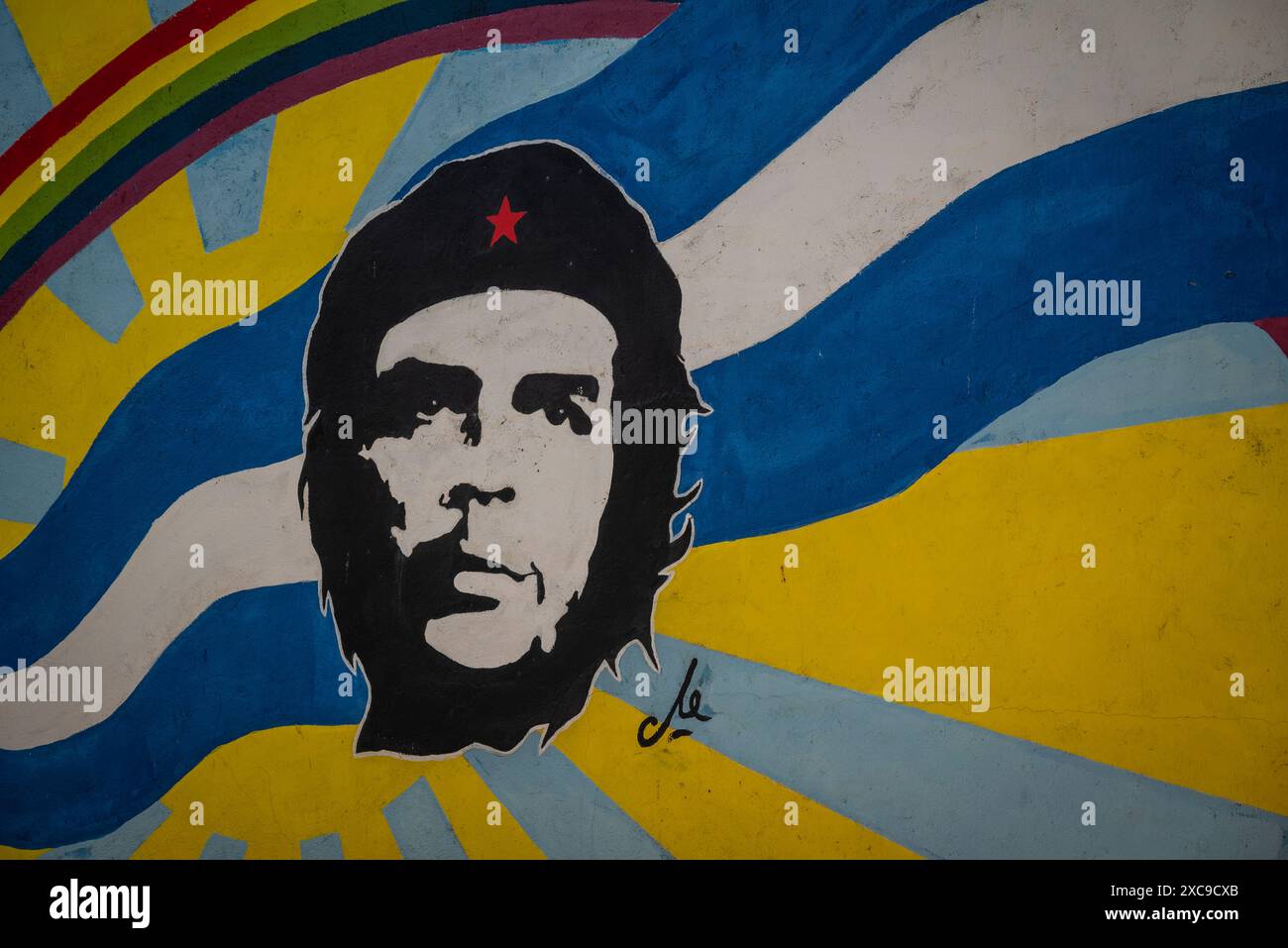 Che Guevara mural, Museum of the Revolution, documenting the events ...