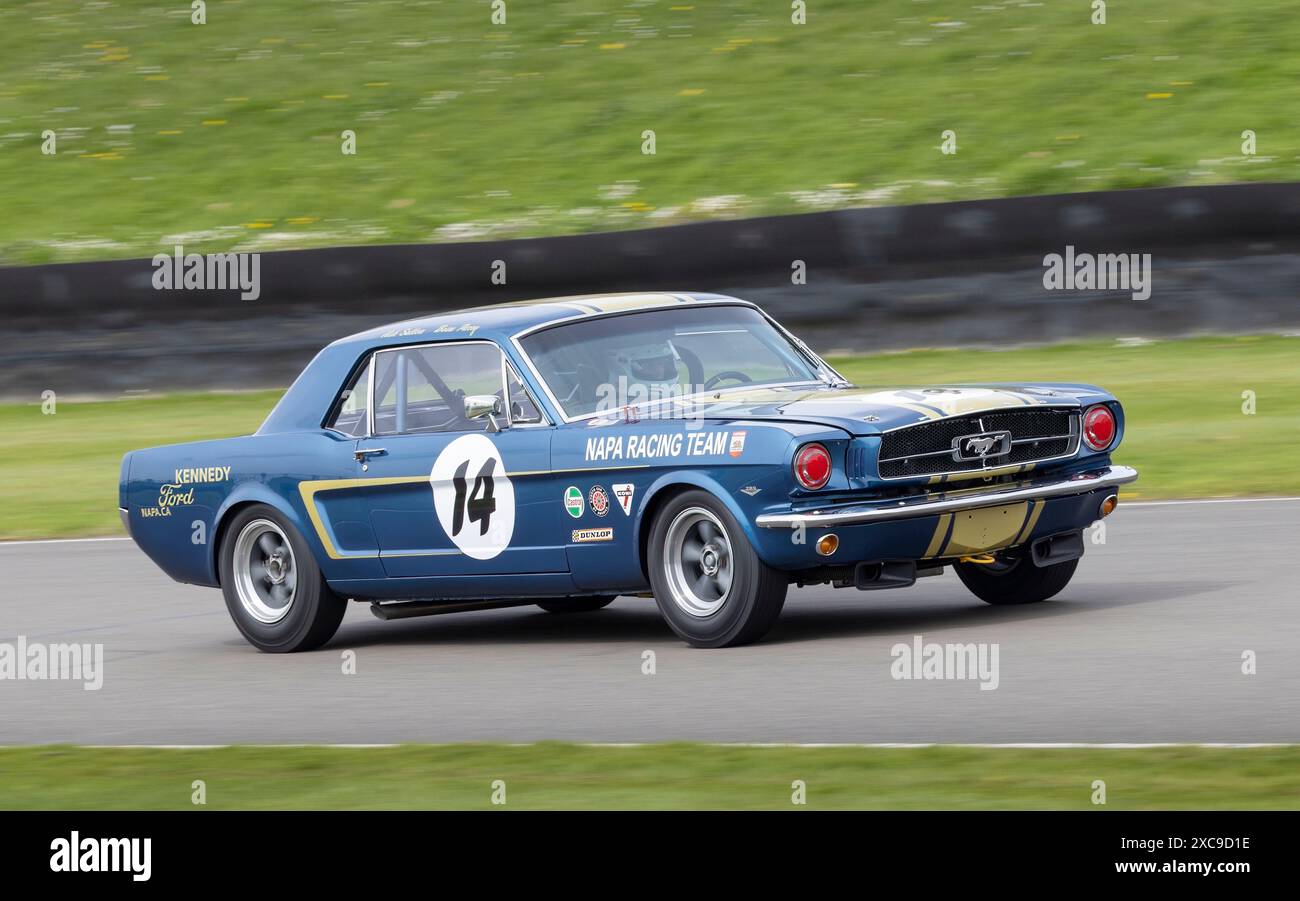 Beau Parry and Ashley Sutton in the 1965 Ford Mustang during the Ken ...