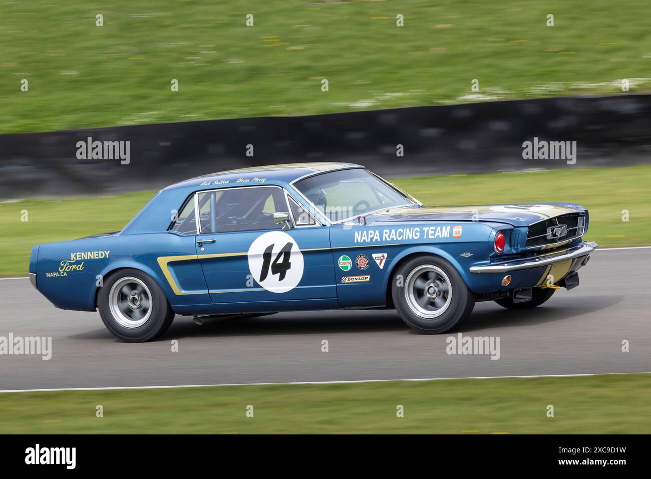 Beau Parry and Ashley Sutton in the 1965 Ford Mustang during the Ken ...