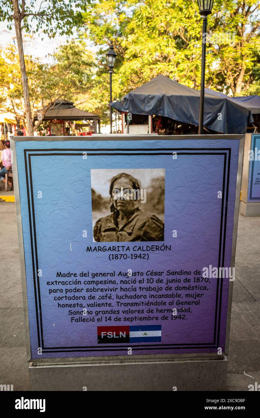 Mother of the national hero Augusto Cesar Sandino, Leon, Nicaragua ...