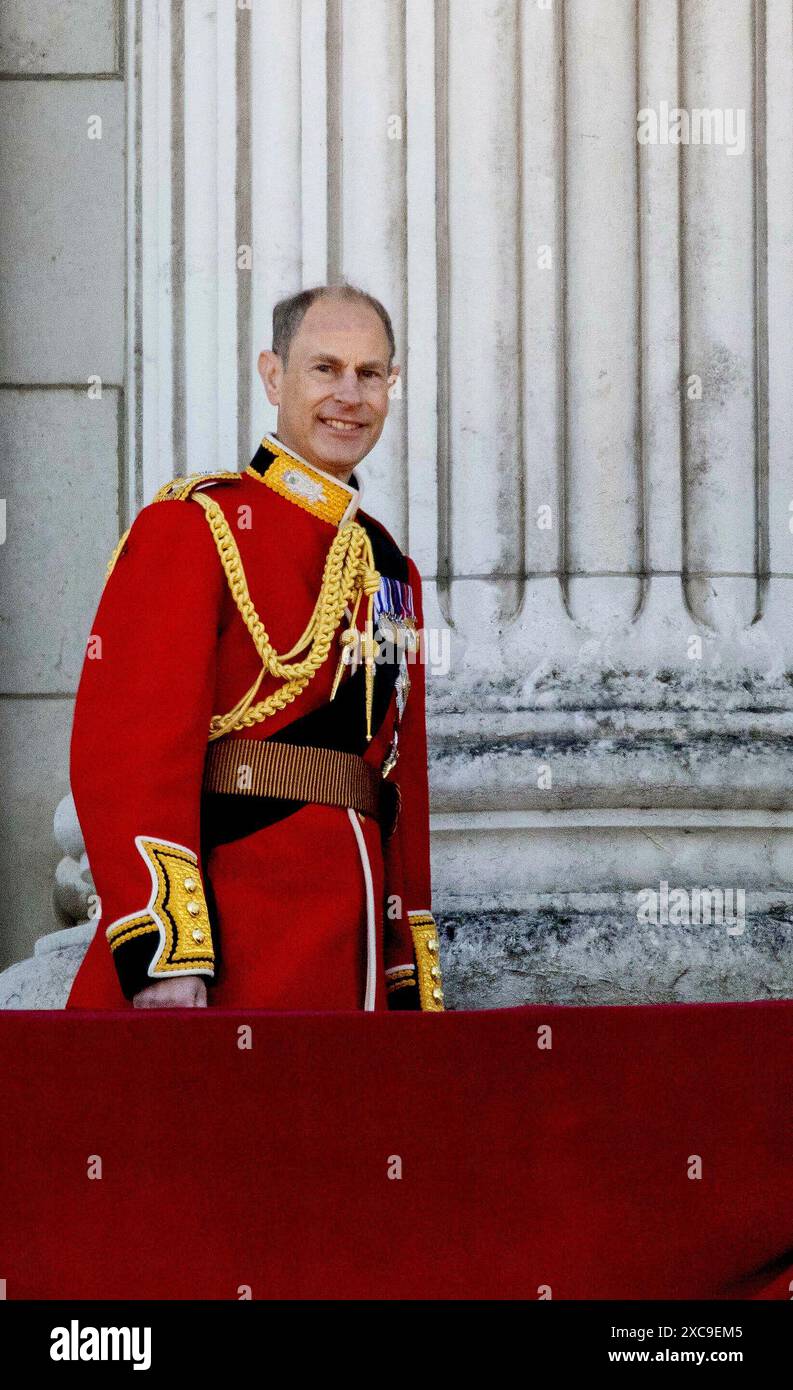 Prince Edward, Duke of Edinburgh at the balcony of Buckingham Palace in ...