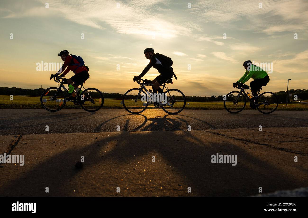 Motala, Sweden. 14th, June, 2024. Cyclists in Motala, Sweden, during ...