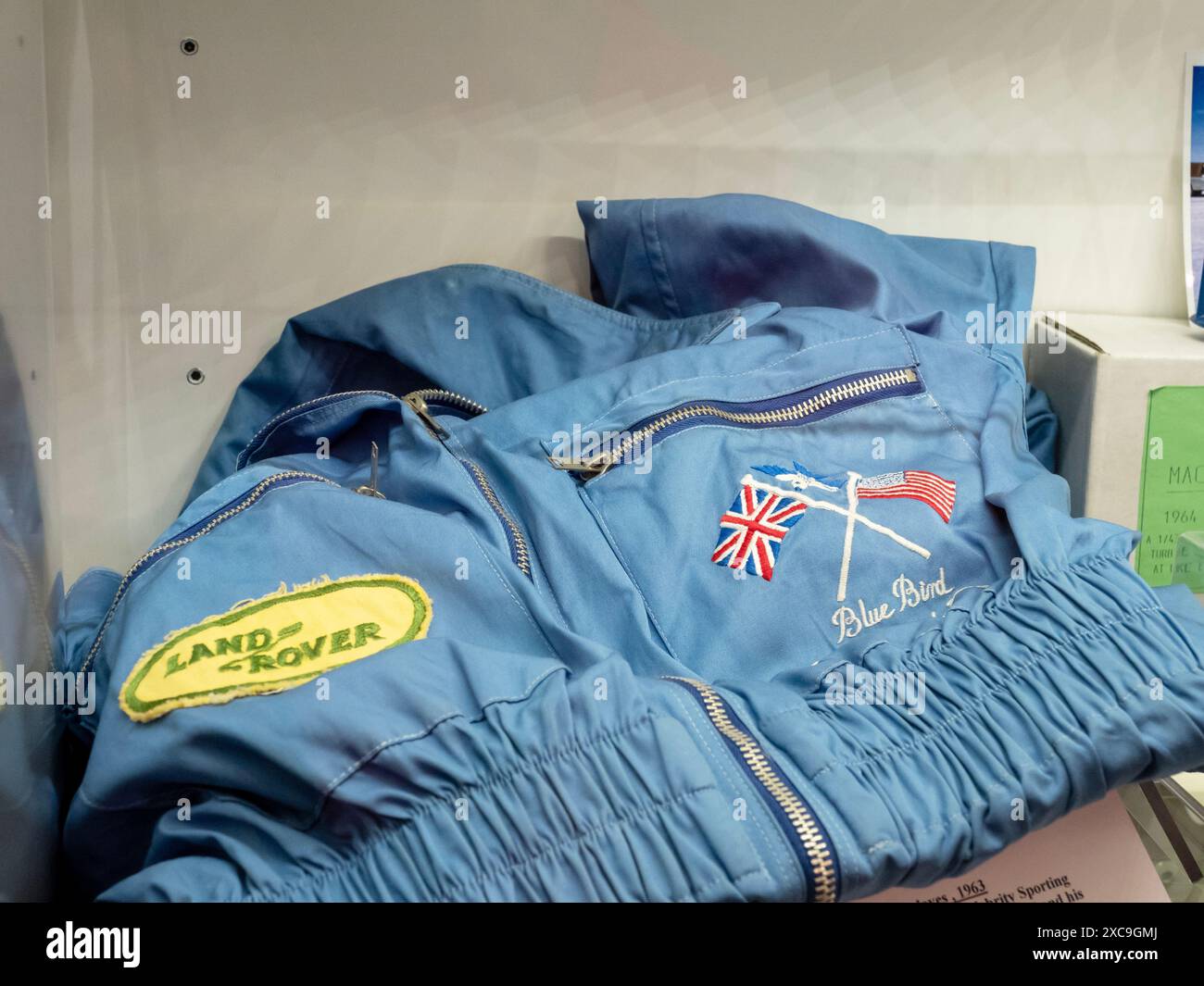 The racing suit worn by Donald Campbell in Bluebird in which he died ...