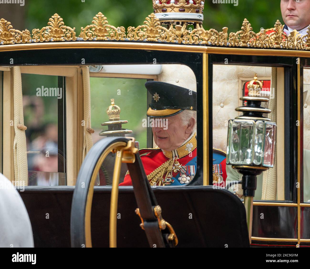 London, UK 15th Jun 2024. King Charles together with his wife, Queen ...