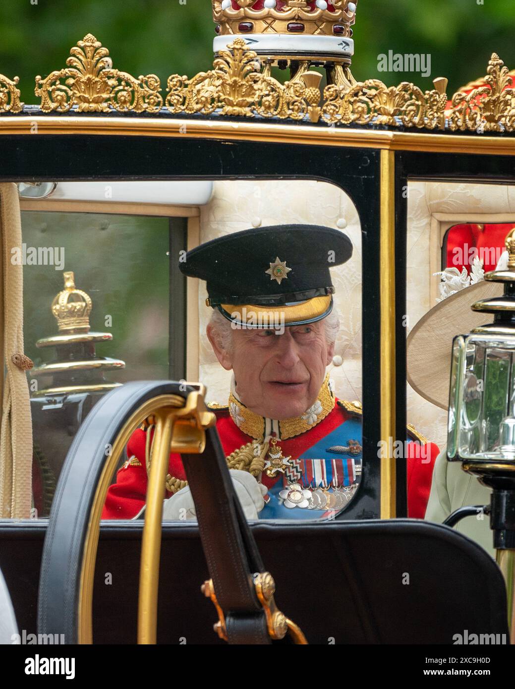 London, UK 15th Jun 2024. King Charles together with his wife, Queen ...