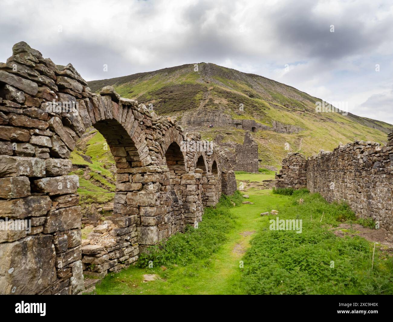 Blakethwaite smelt mill part of an old lead mine in Gunnerside Gill ...