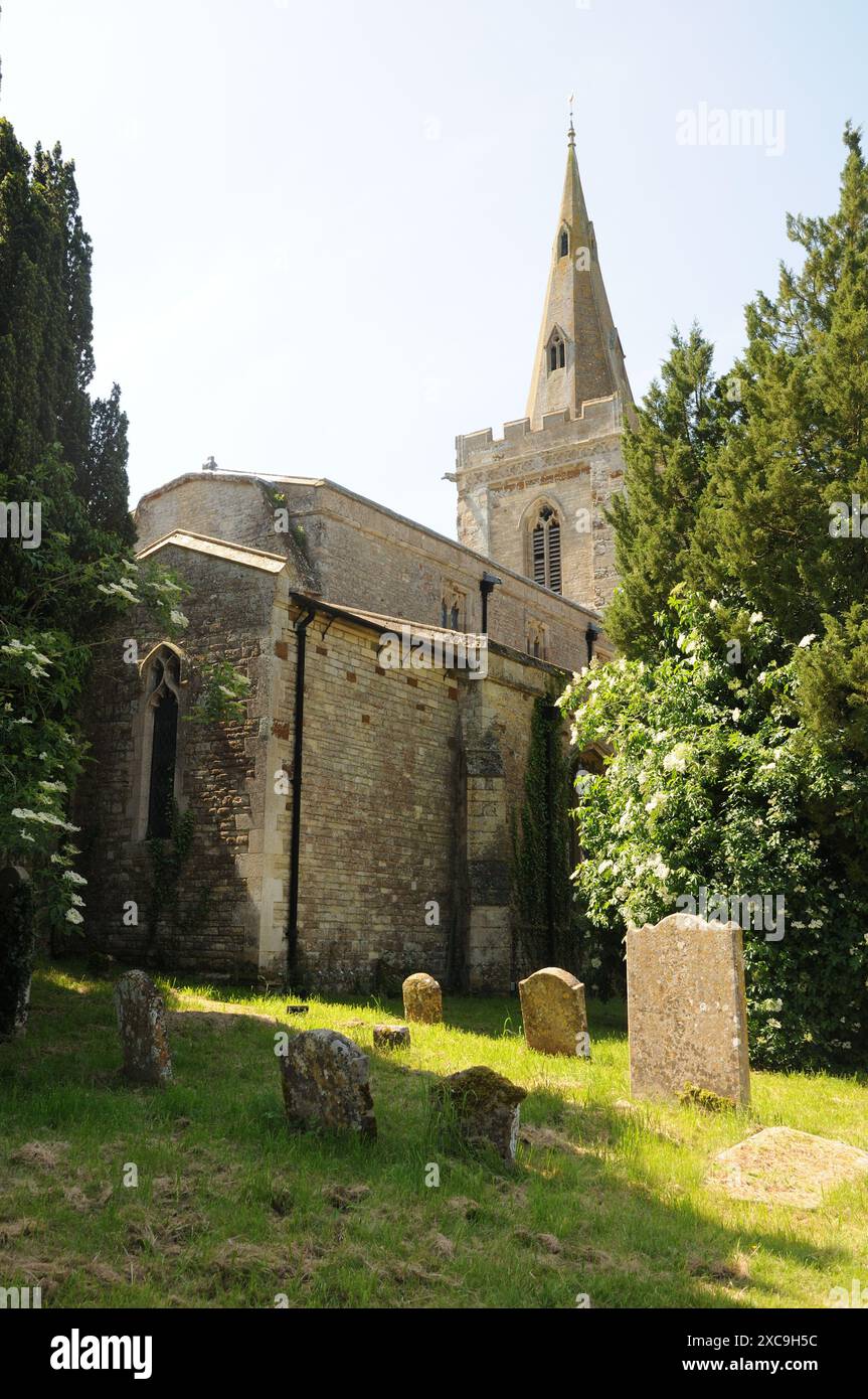 St Mary the Virgin Church, Little Addington, Northamptonshire Stock ...