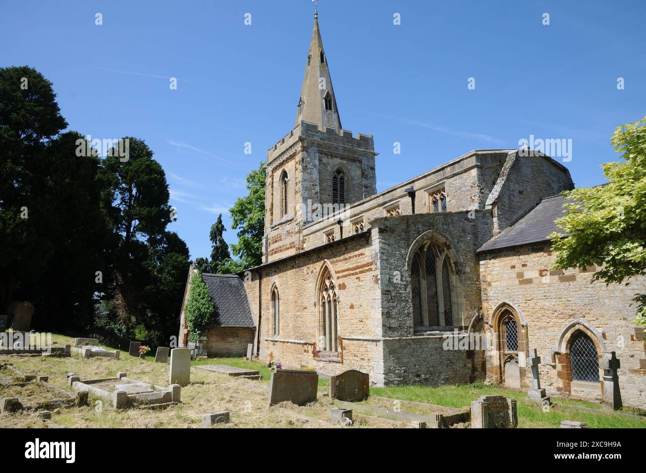 St Mary the Virgin Church, Little Addington, Northamptonshire Stock ...