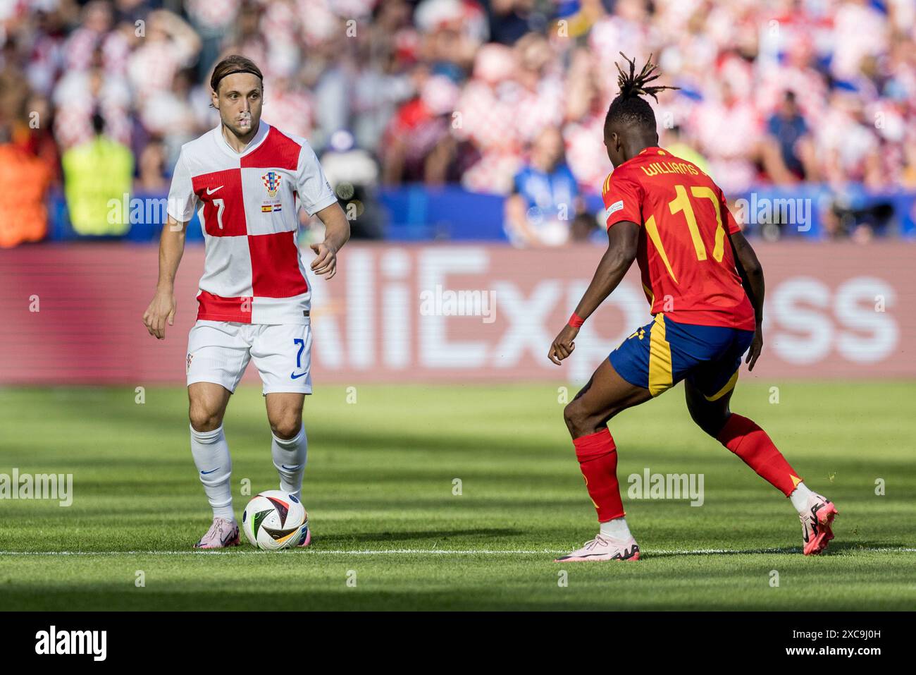 Olympiastadion, Berlin, Germany. 15th June, 2024. Euro 2024 Group B Football, Spain versus ...