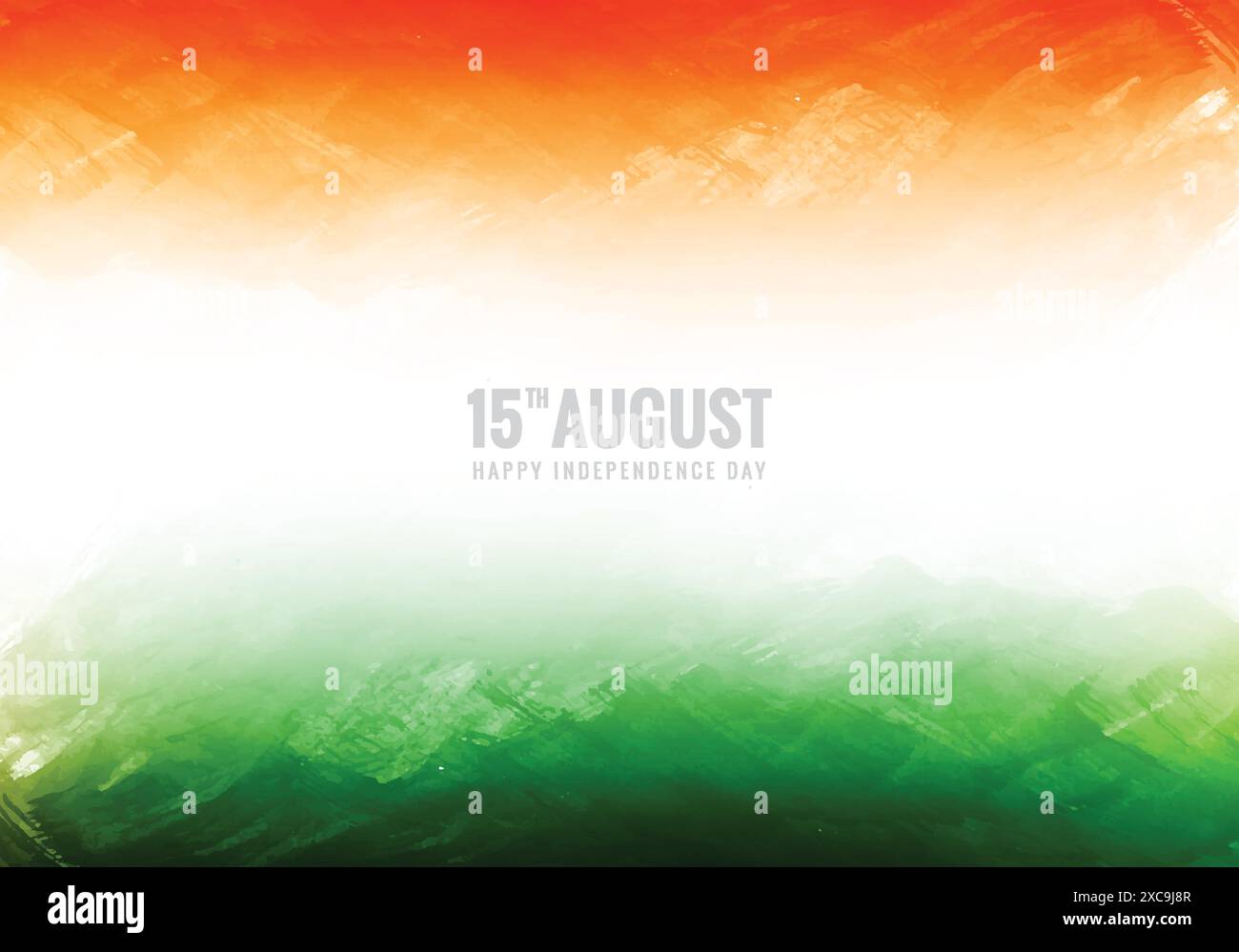 Indian independence day tricolor watercolor texture background Stock ...