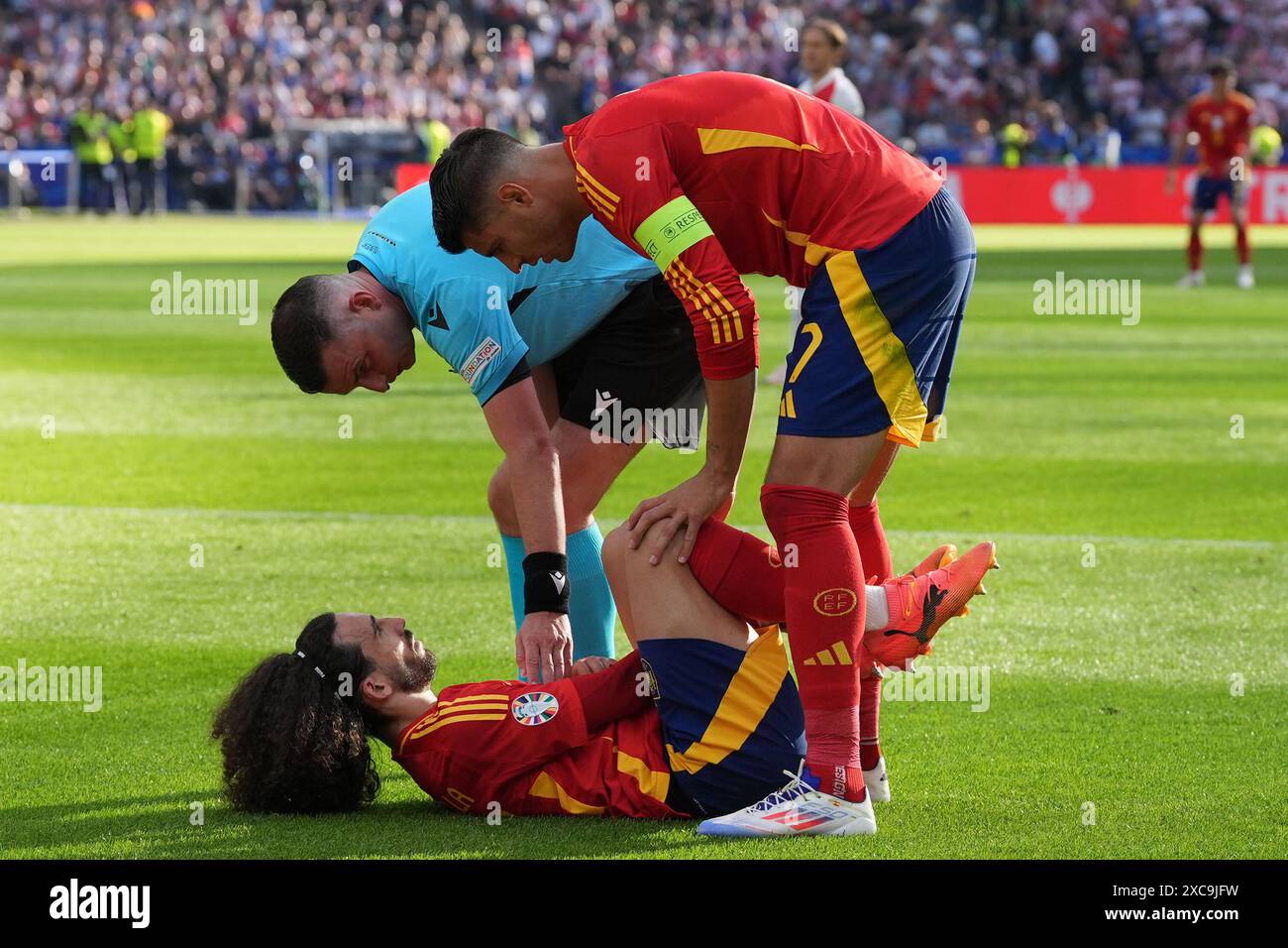 Berlin, Germany. 15th June, 2024. Soccer: UEFA Euro 2024, European Championship, Spain - Croatia ...