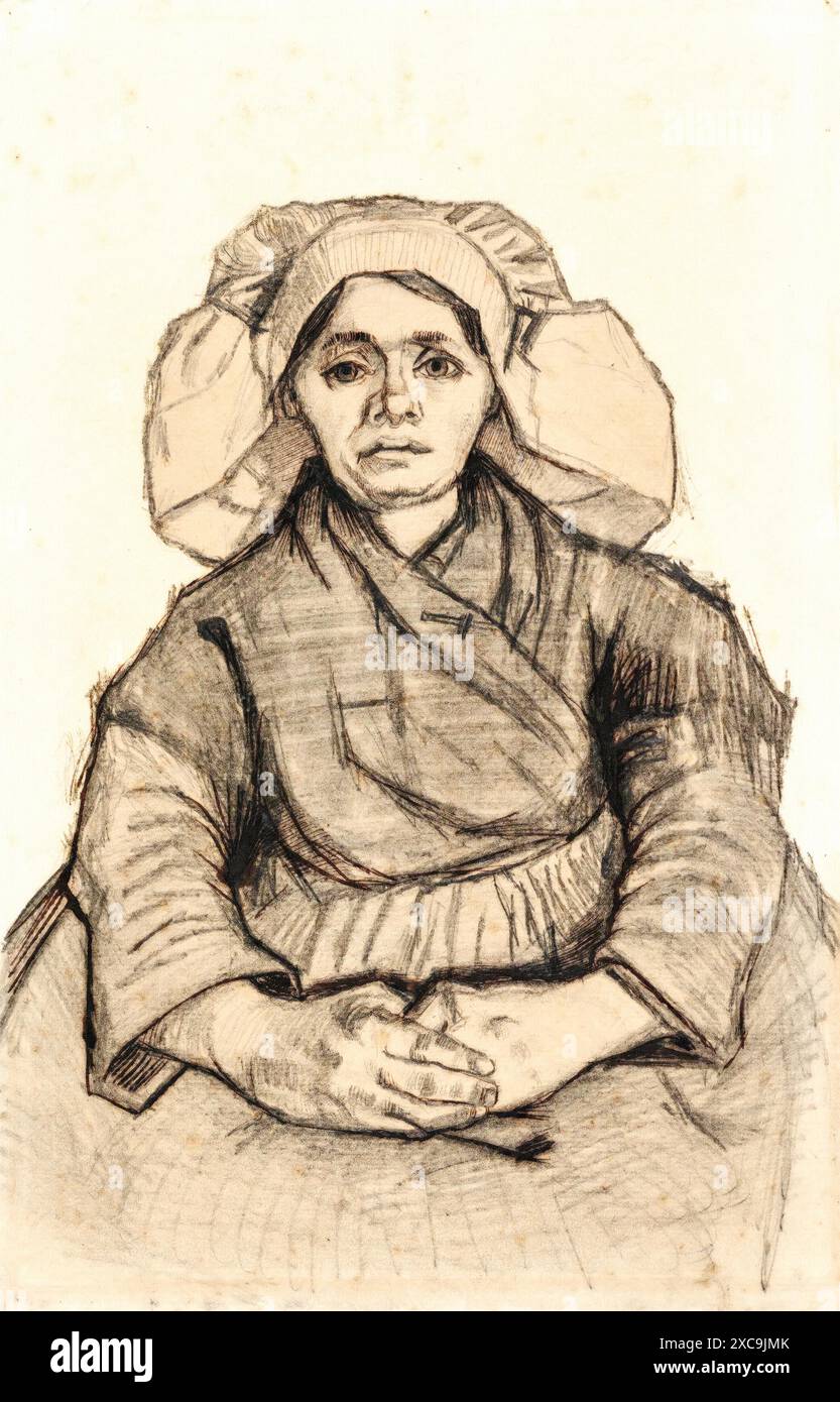 Seated woman, 1885 (Painting) Artist Gogh, Vincent van (1853-90), Dutch ...