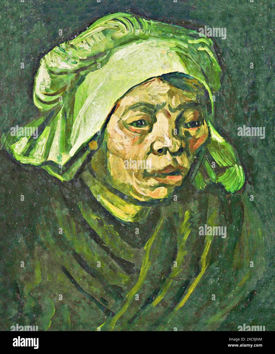 Head of a Woman, 1885 (Painting) Artist Gogh, Vincent van (1853-90 ...