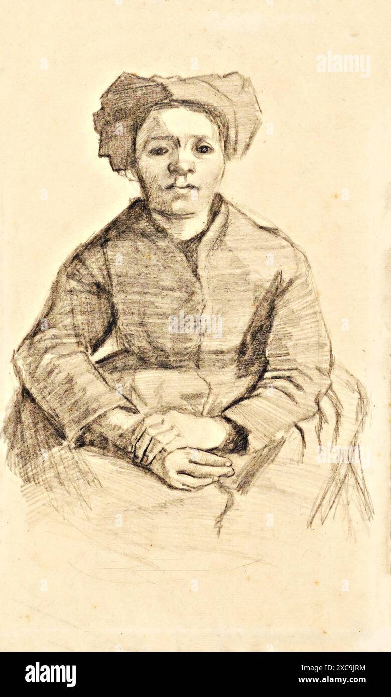 Seated Woman, 1881 (Painting) Artist Gogh, Vincent van (1853-90), Dutch ...