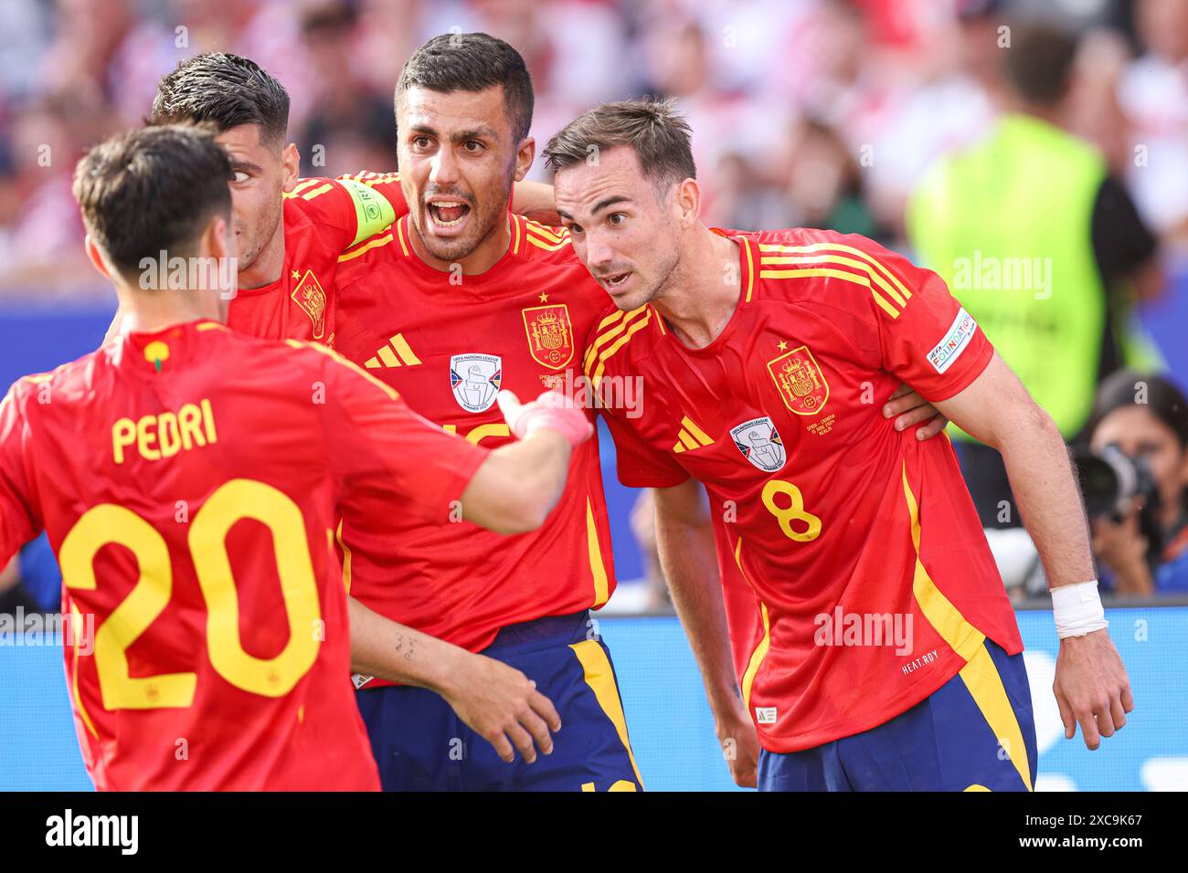 BERLIN, GERMANY - JUNE 15: Rodri of Spain, Fabian Ruiz of Spain ...