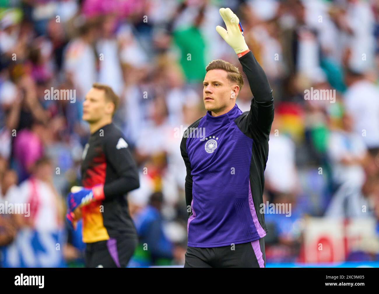 Marc-Andre ter STEGEN, DFB 22 Manuel NEUER, DFB 1 goalkeeper, in the ...