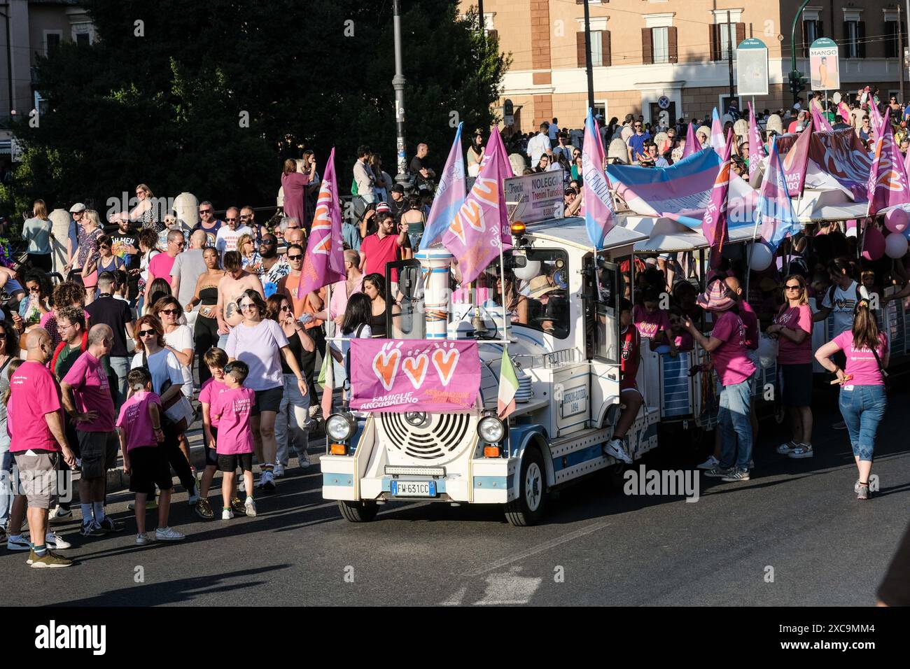 Roma, Italia. 15th June, 2024. Parta del Gay Pride a Roma, Sabato, 15 ...
