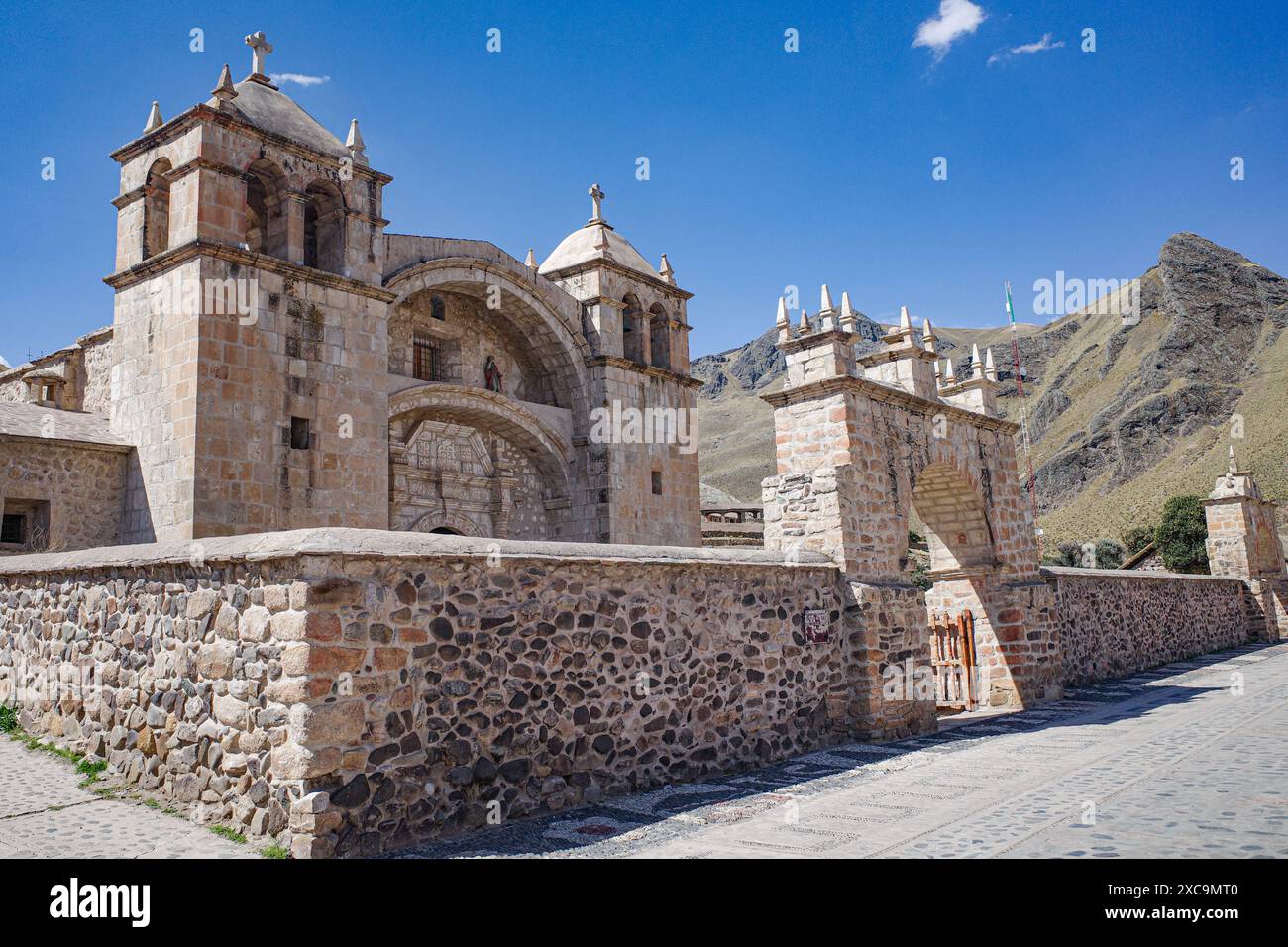 Sibayo, Peru - Dec 5, 2023: Colonial Church Iglesia de Sibayo in the ...