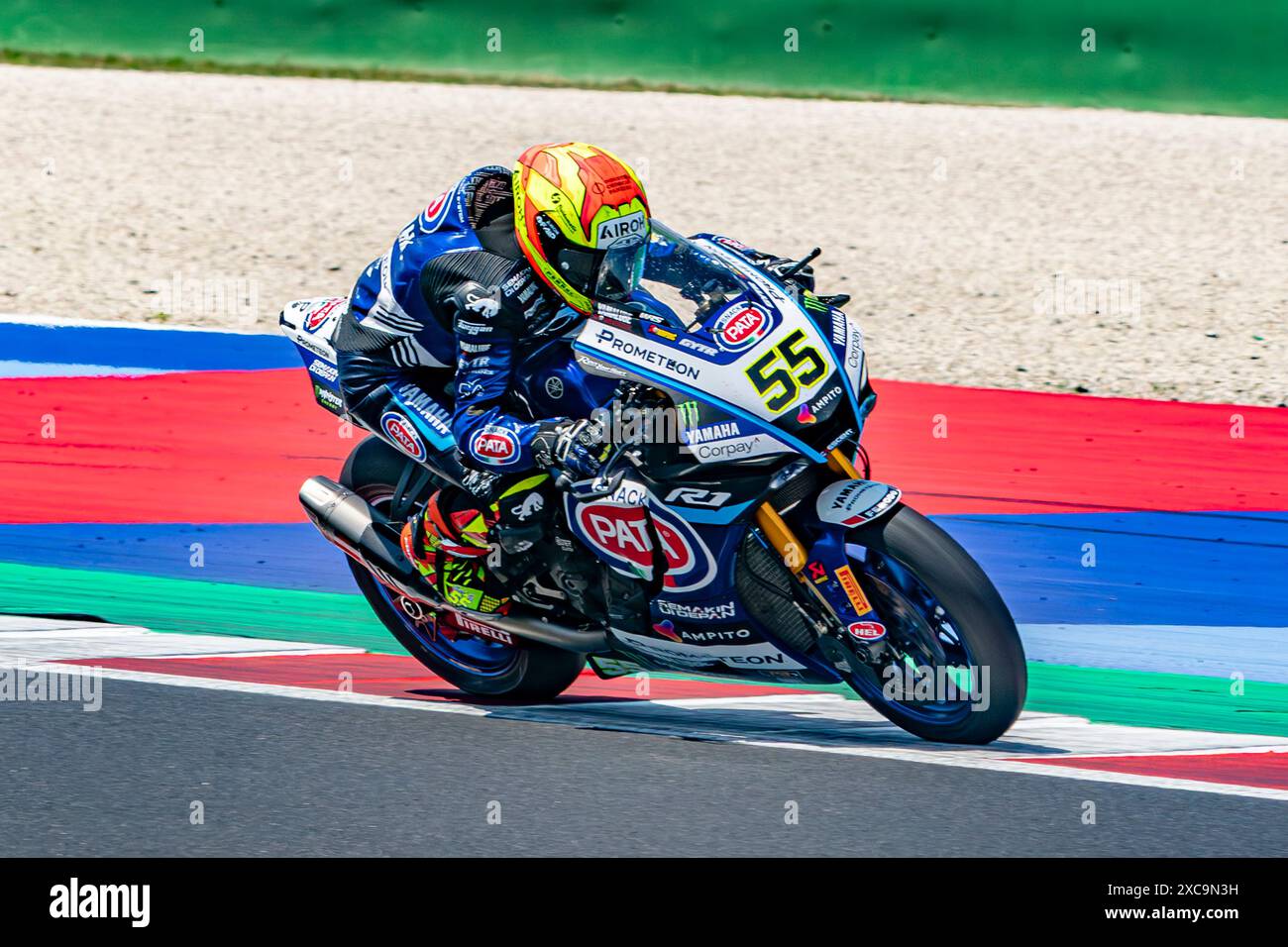 55 LOCATELLI Andrea Yamaha YZF R1 during the FIM Superbike Championship ...
