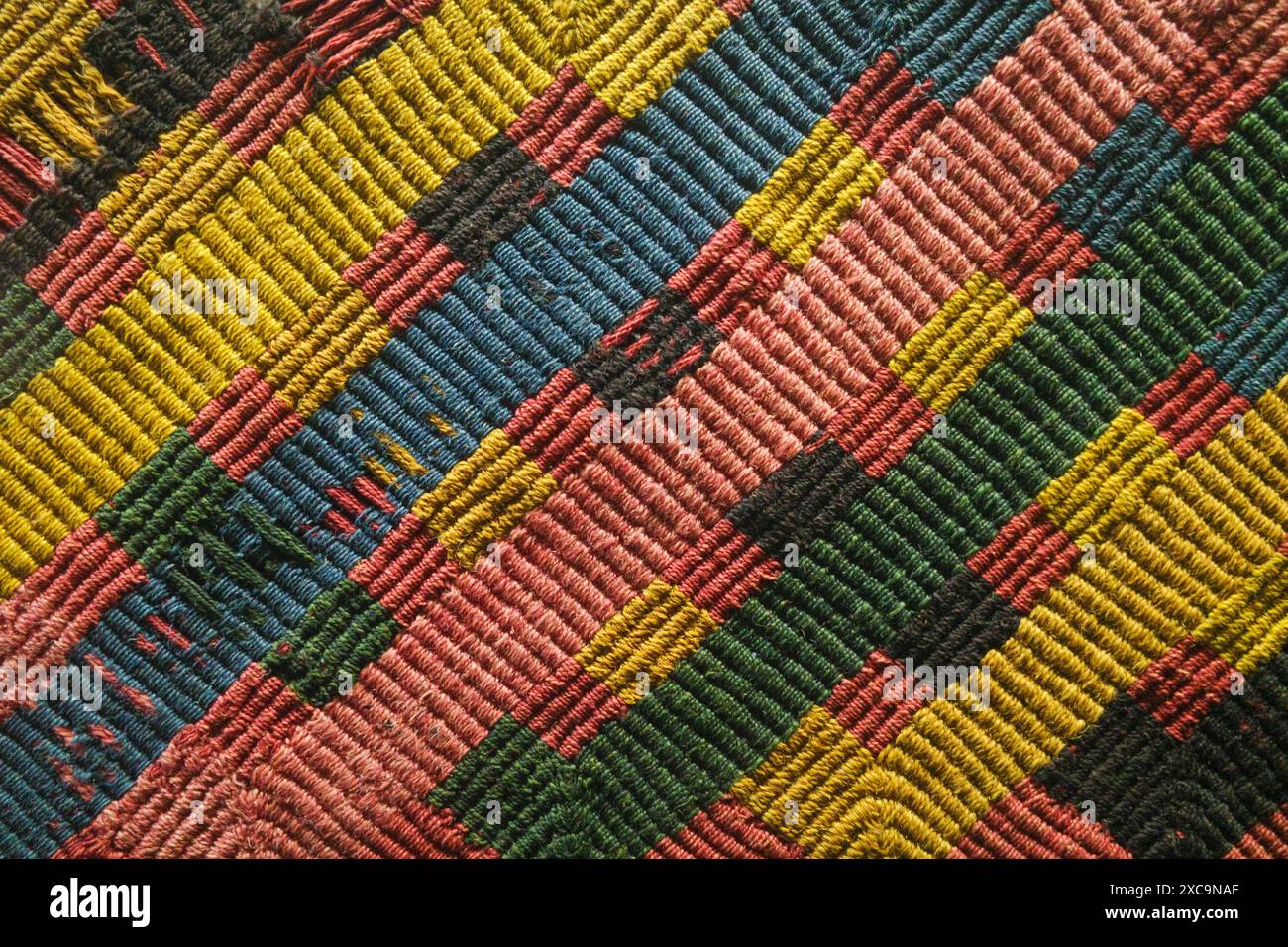 Lima, Peru - Dec 3, 2023: Ancient pre-Inca textiles on display at the ...