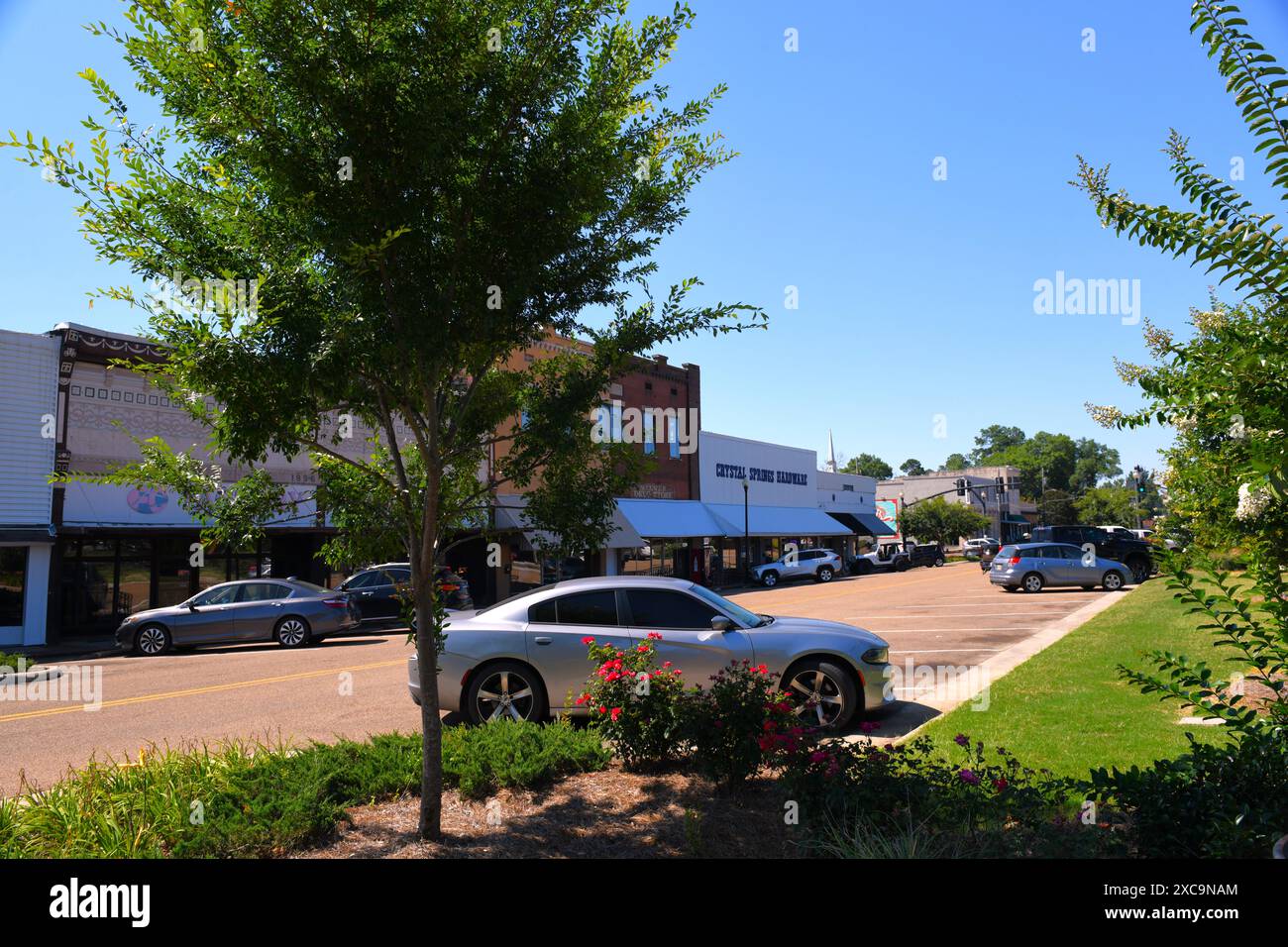 East Railroad Avenue, Crystal Springs, Copiah County, Mississippi Stock ...