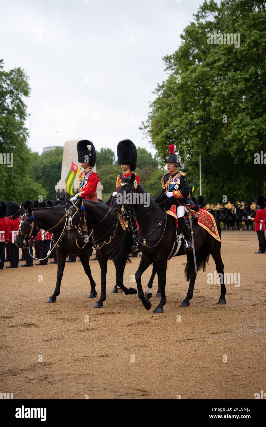 Princess Anne, Duke of Edinburgh, and Prince of Wales entering Horse ...