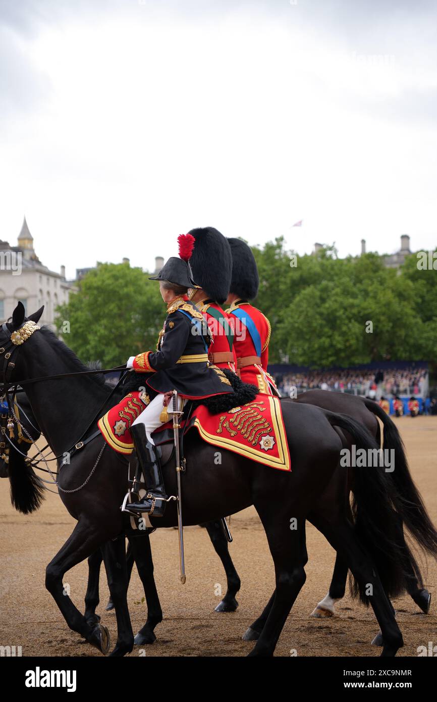 Princess Anne, Duke of Edinburgh, and Prince of Wales entering Horse ...
