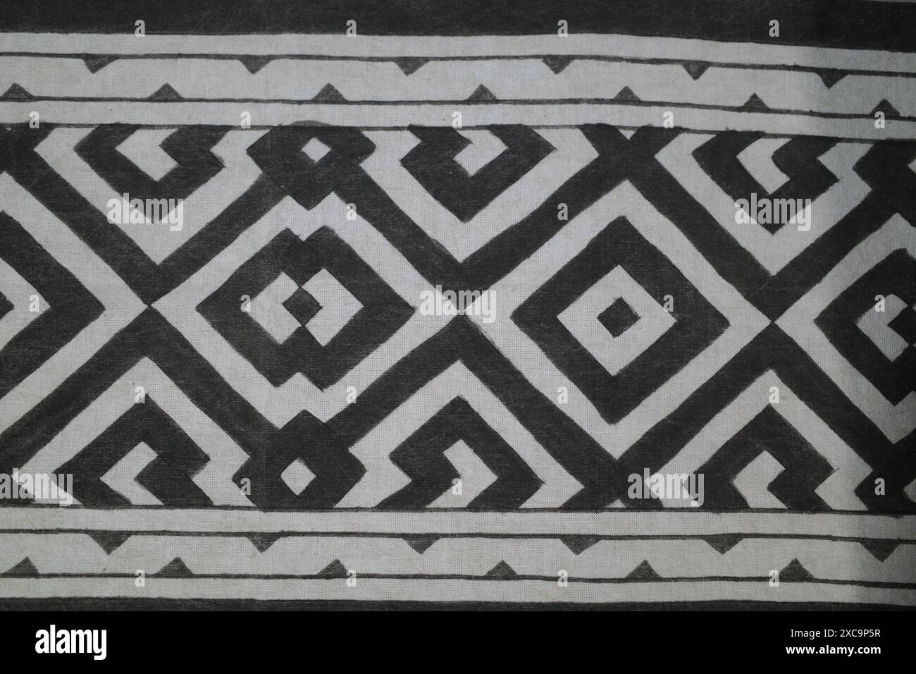 Lima, Peru - Dec 3, 2023: Traditonal Amazonian Shipibo Konibo art ...