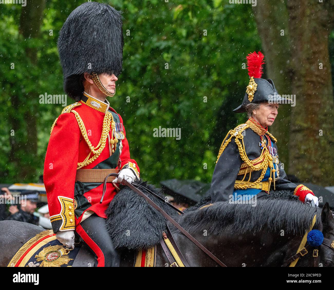 London, UK 15th Jun 2024. The Duke of Edinburgh and Princess Royal ...