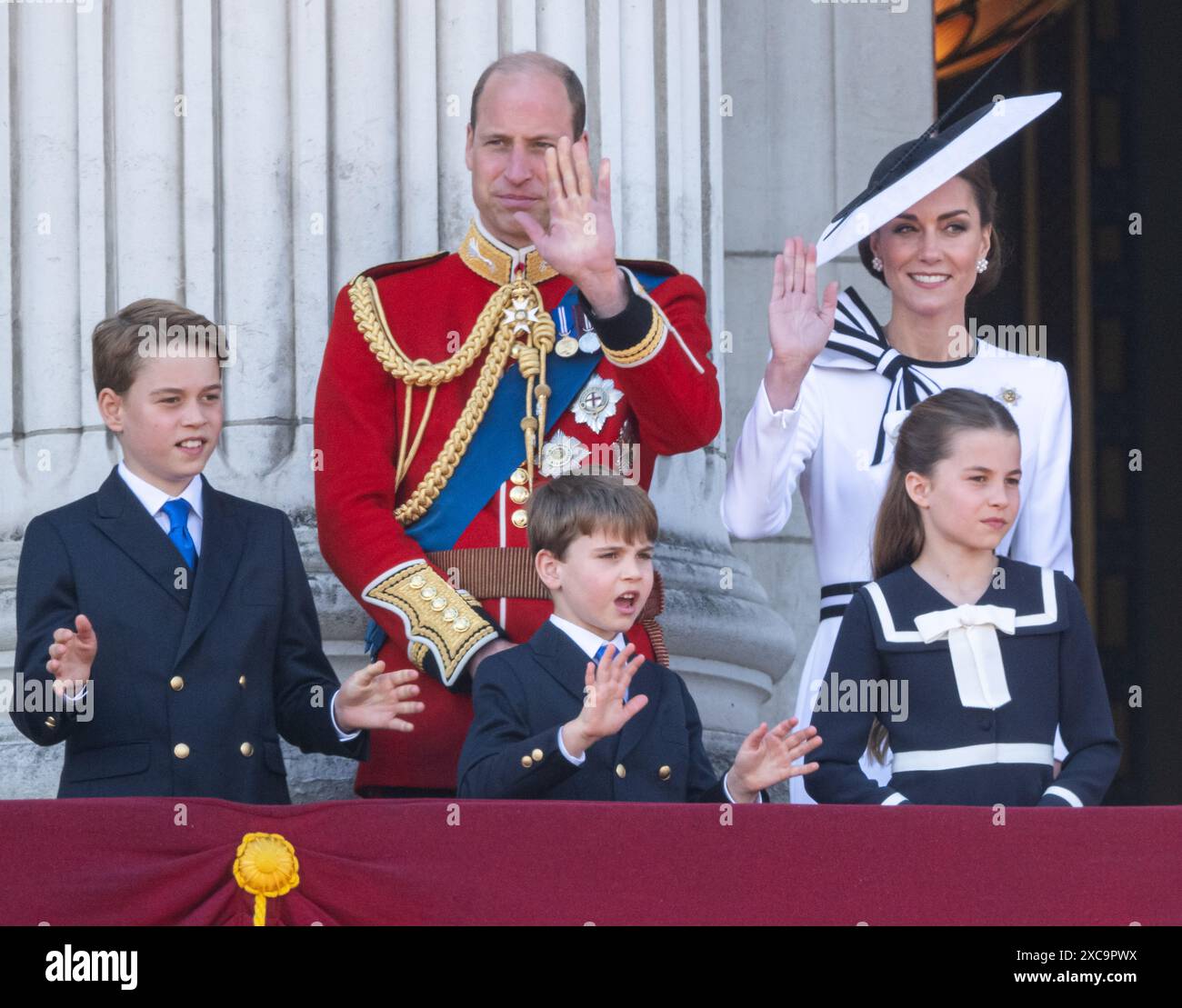 London, UK. 15th June, 2024. Prince Louis of Wales, Prince George of ...