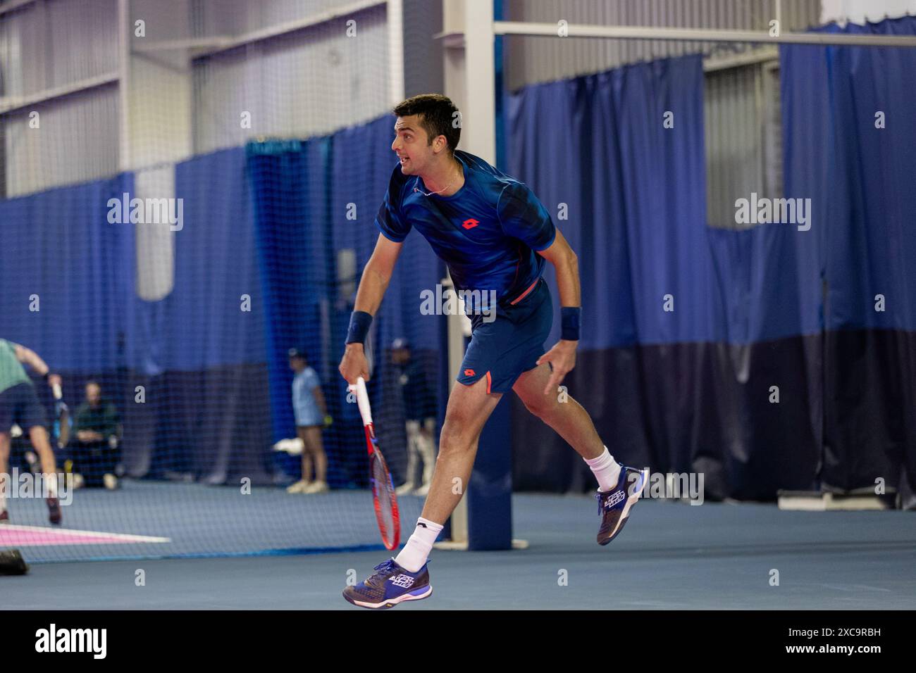 Ilkley, United Kingdom, 15 June 2024, Tomas Barrios Vera VS Oliver ...
