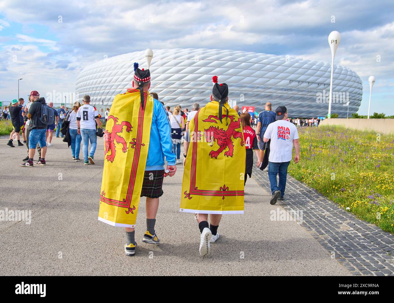 Fans Scotland at Allianz Arena in the group stage match GERMANY ...