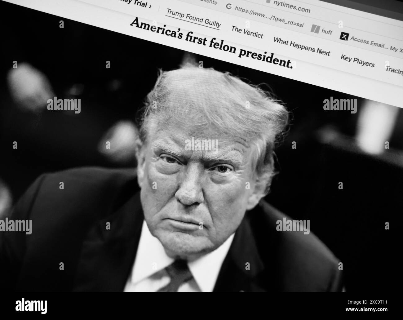 A screen shot of the online version of New York Times reporting on the ...