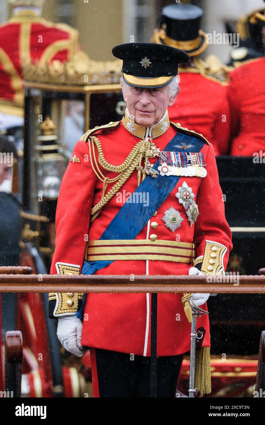 Buckingham Palace, London, UK. 15th June, 2024. King Charles III ...